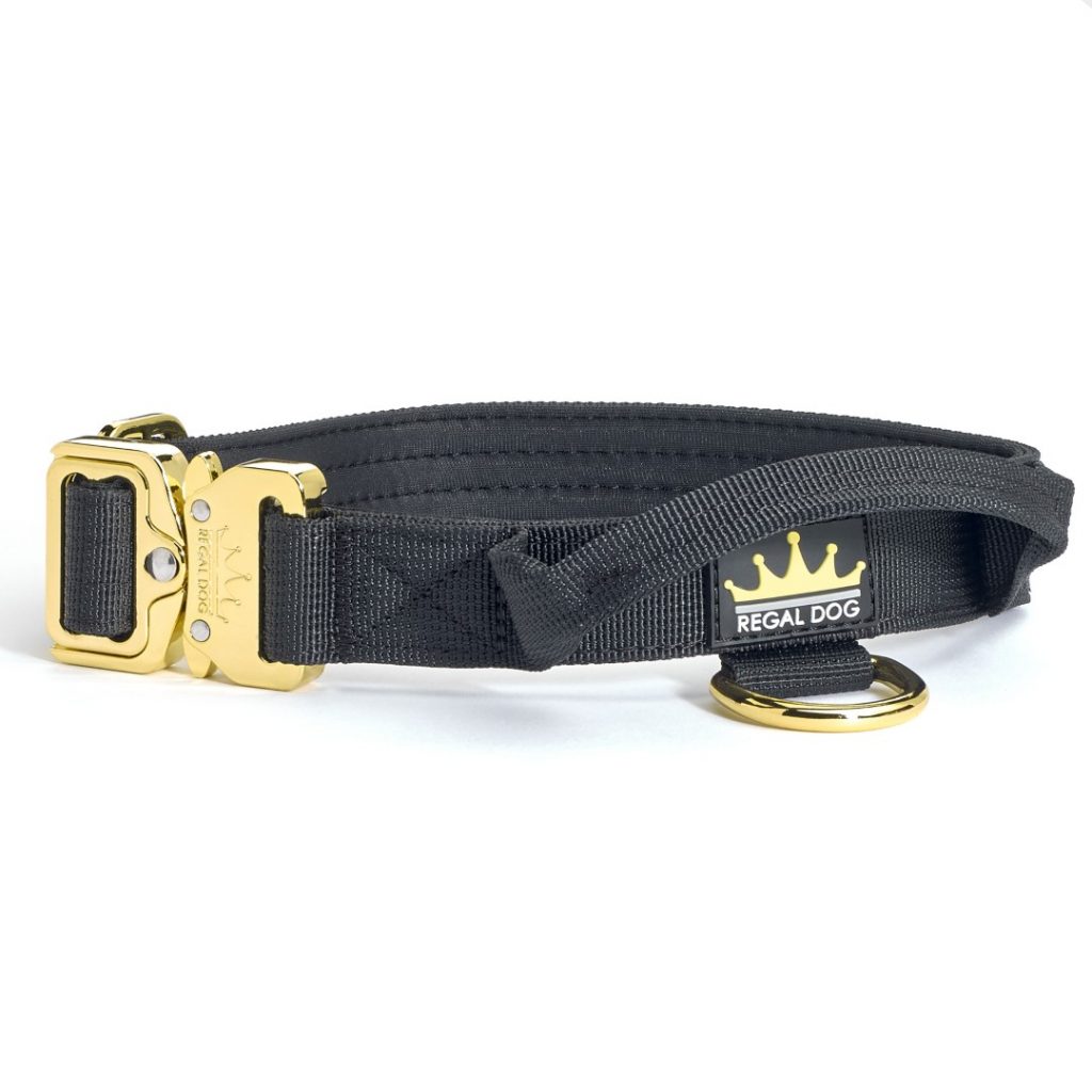 Black - Gold Series Deluxe Harness - Regal Dog - Slip-On Dog Harness